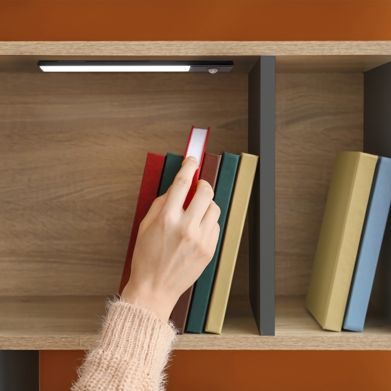 Emuca Lampada LED ricaricabile con USB Kaus Black con sensore di ...