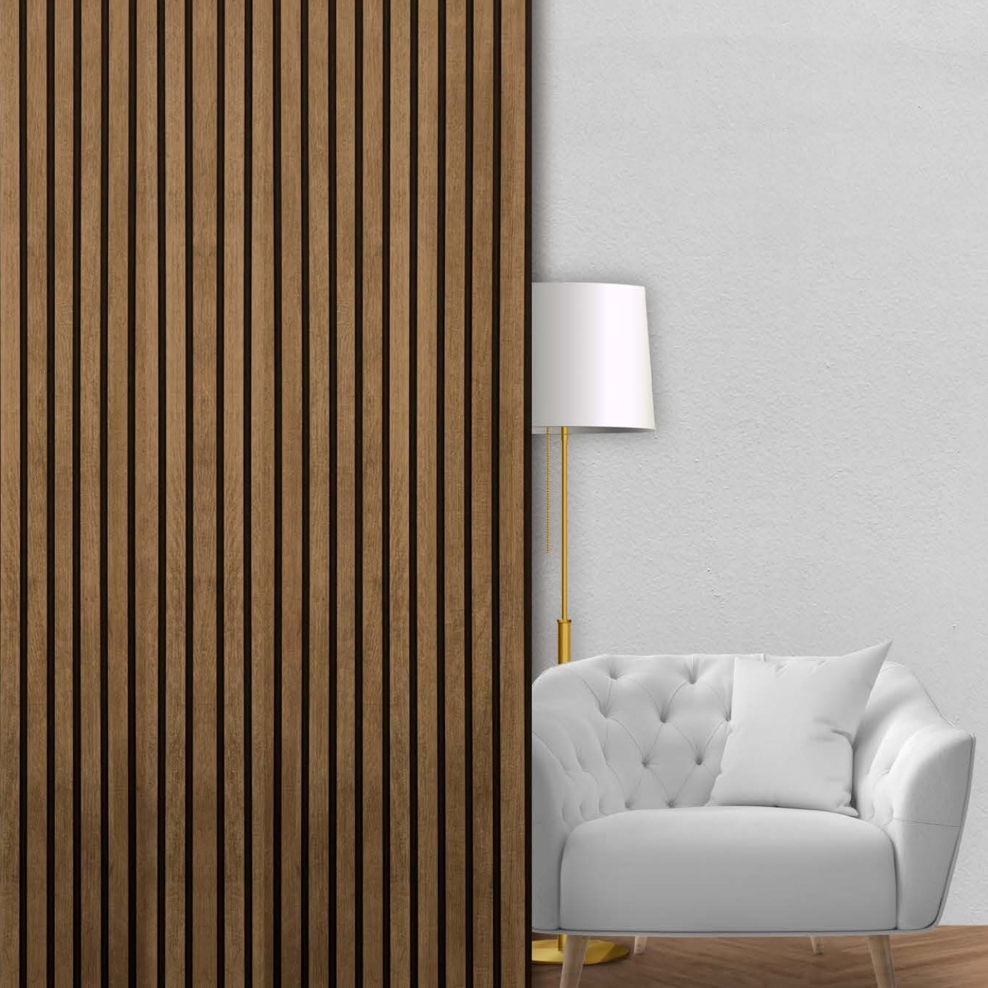 Pannello Decorativo 3D in MDF Laminato Effetto Legno Rovere Grigio mm ...